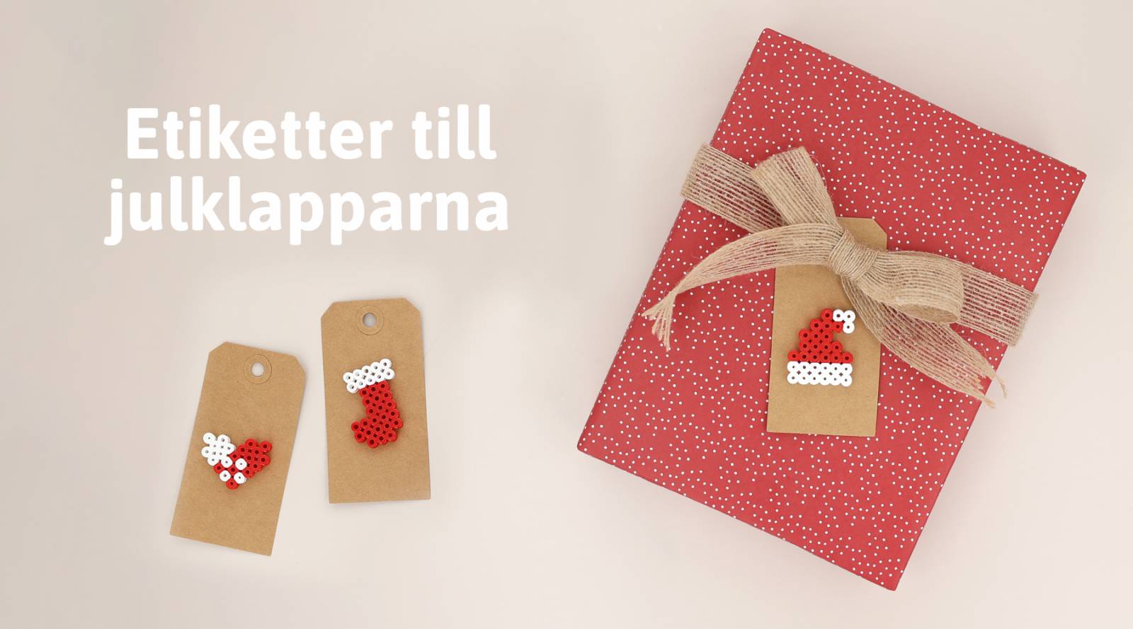 Hemmagjord julverkstad för barn och julklappstips - Filur Namnlappar